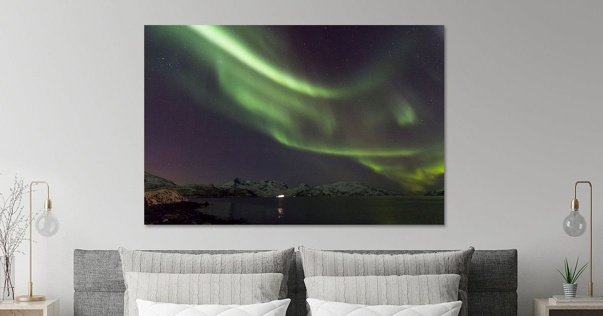 Northern Lights, Skulsfjord by Freek van den Driesschen on canvas ...