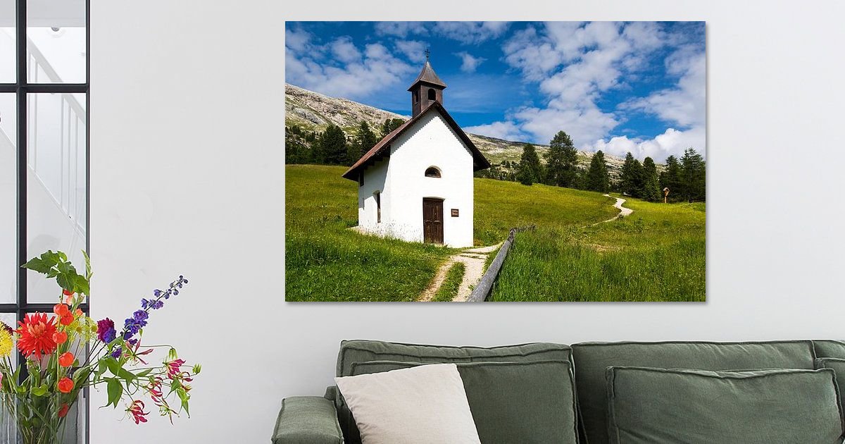 Tiroler alpenweide van Reiner Würz / RWFotoArt op canvas, behang en meer