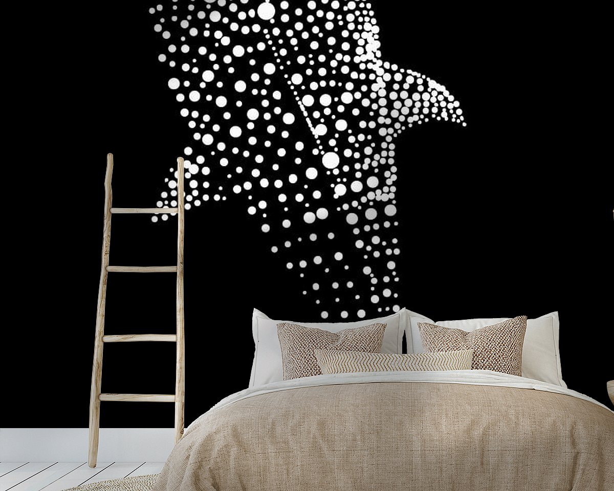 Walvis Haai Stip Art Ontwerp van Ramy Salah Hefny op canvas, behang en meer