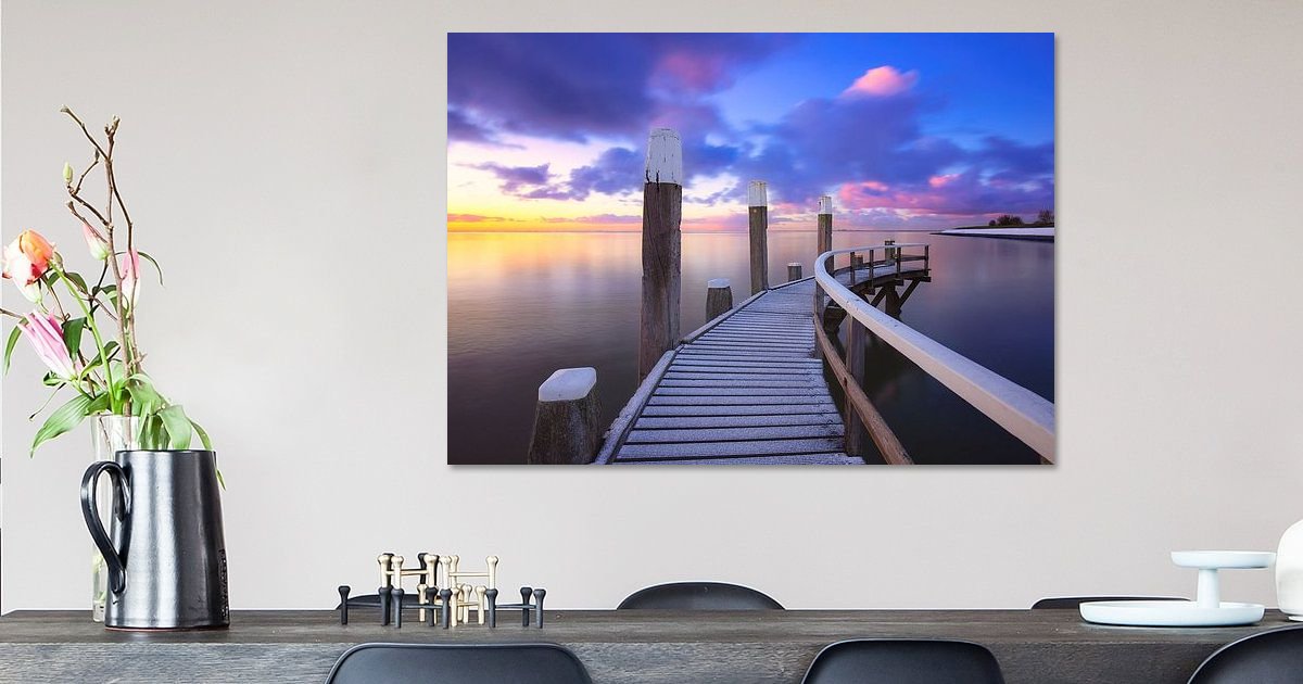 Steiger havenmond op Texel. van Justin Sinner Photography ( Fotograaf ...