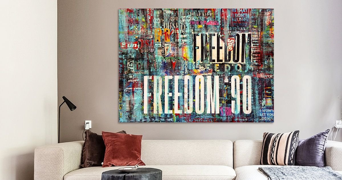 Freedom '90 van Frank van Meurs op canvas, behang en meer