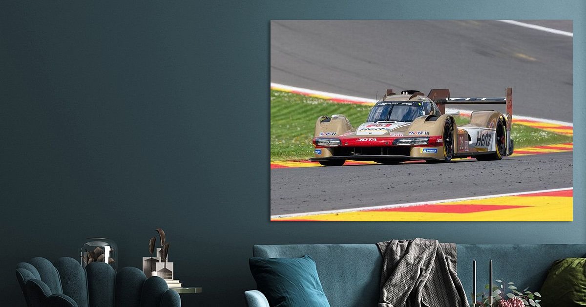 Porsche hypercar in the eau Rouge bend at spa francorchamps by Arthur ...