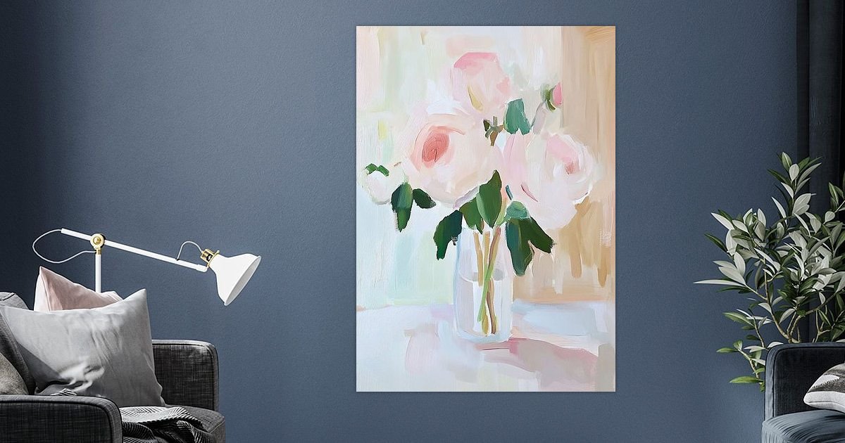 Roses Flowers Decor Still life Fauvism by Niklas Maximilian on canvas ...