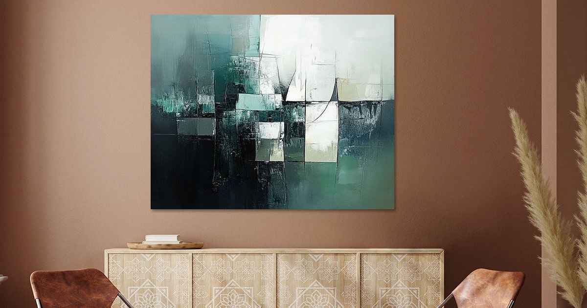 Urban Maze van De Mooiste Kunst op canvas, behang en meer