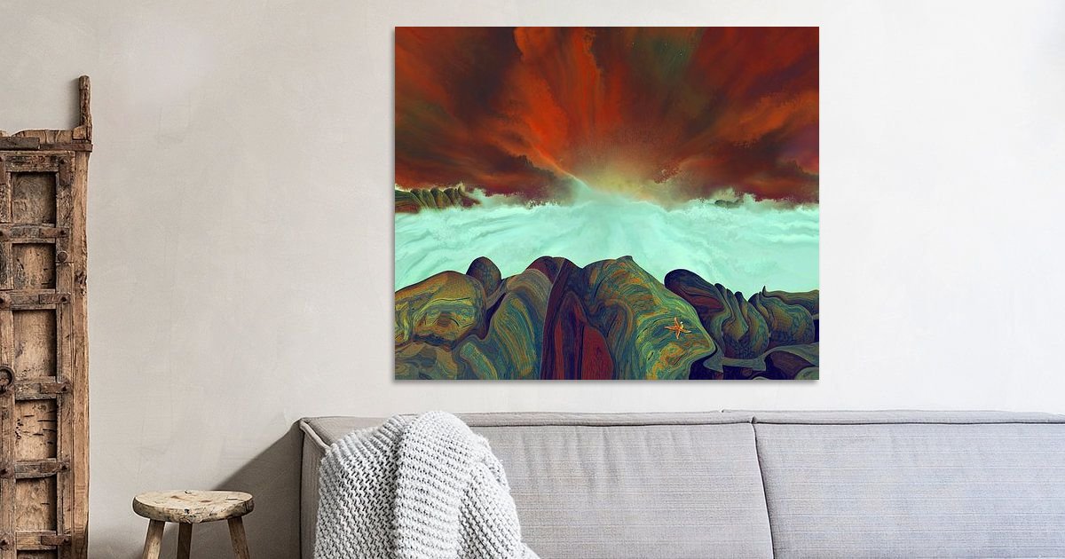 Invloed van Chicxulub van Robin Petersen op canvas, behang en meer