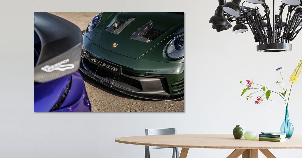 Porsche GT3 RS Manthey Racing by Bas Fransen on canvas, poster ...