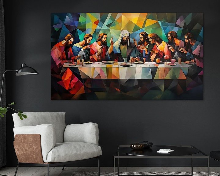 The last supper jesus cubism by TheXclusive Art on canvas, poster ...