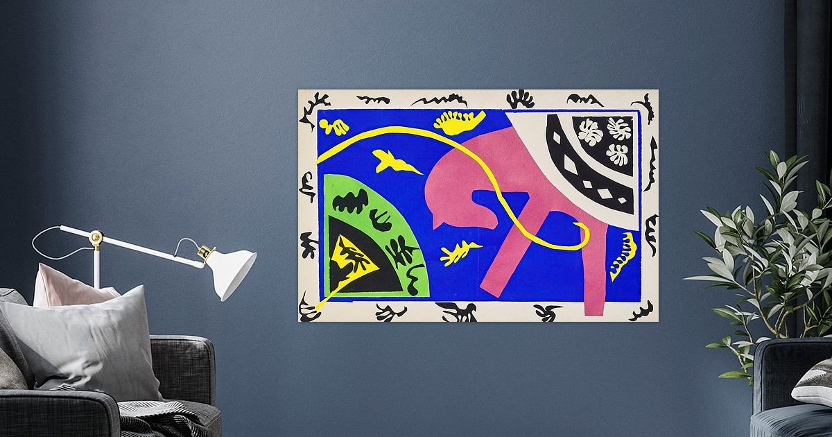 Henri Matisse, The horse, the rider and the clown op canvas, behang ...