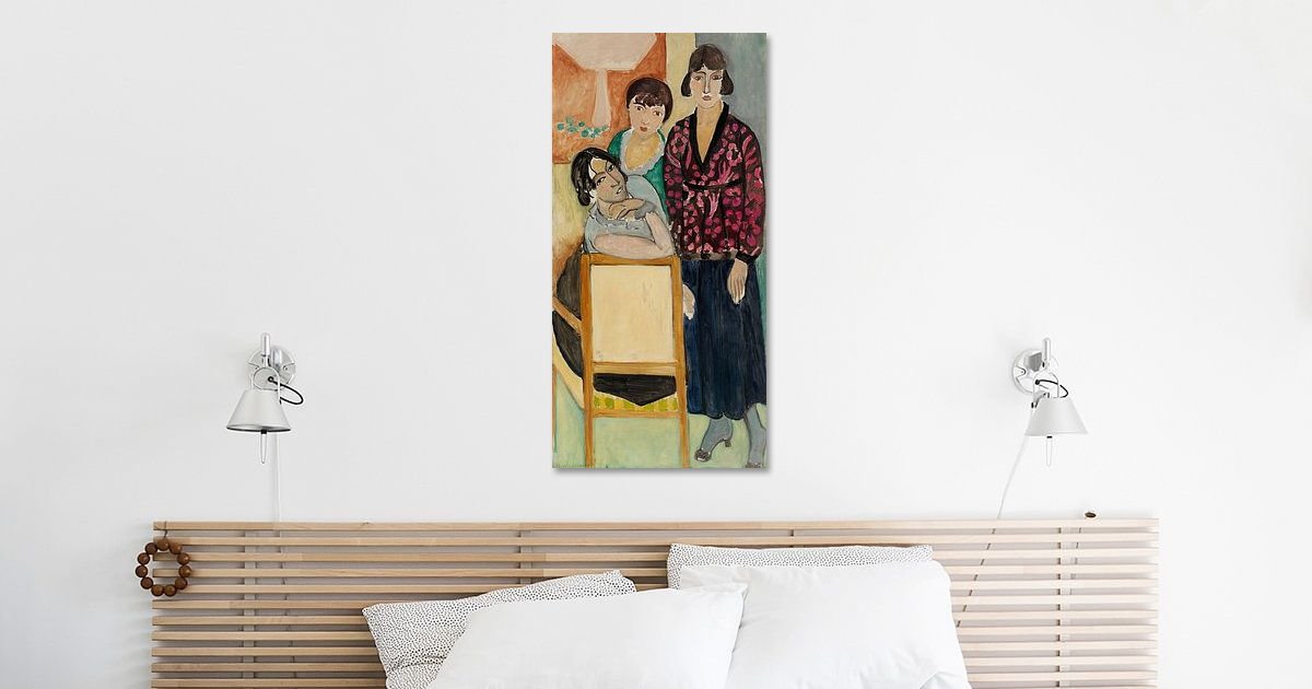 Henri Matisse, Three Sisters and ‘The Rose Marble Table’ op canvas ...