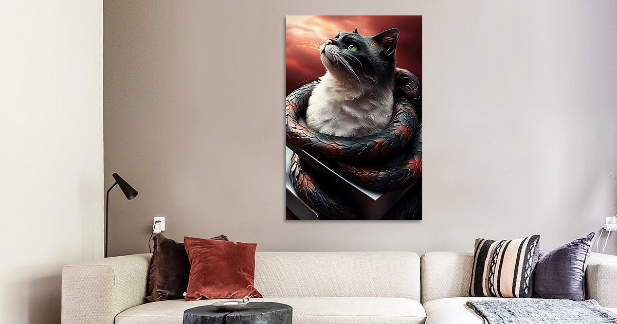 De genade van de slang: het bekende orakel van Vythryd Arts op canvas ...