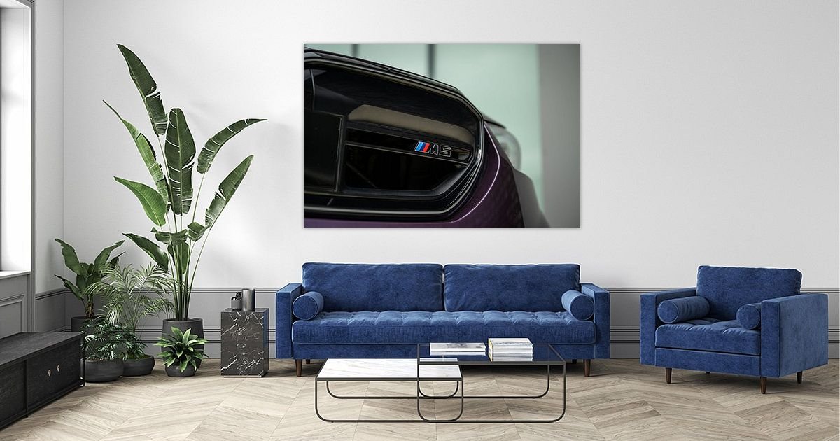 BMW M5 Touring G99 Daytona Violet Metallic van Bas Fransen op canvas ...