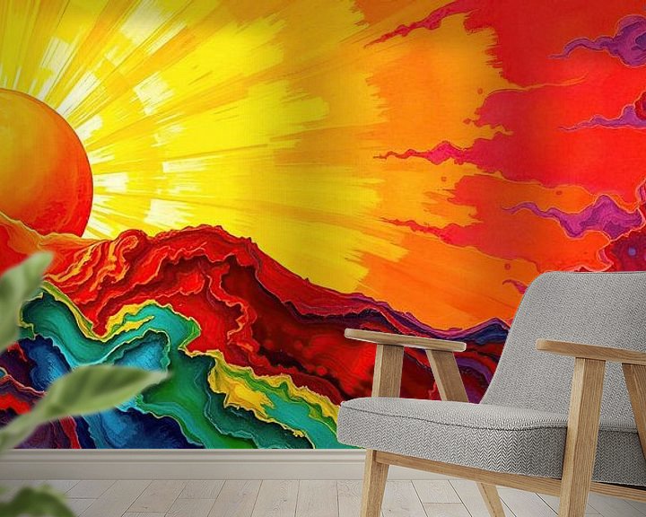 When light becomes tangible - a sunrise between layers of colour ...