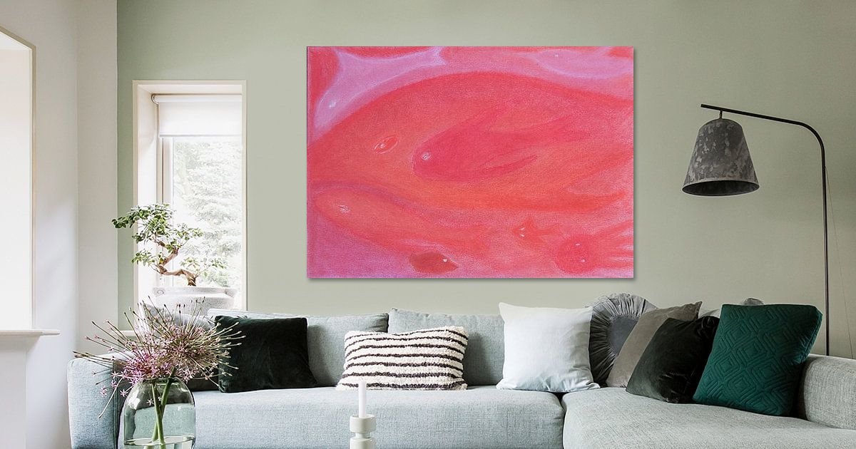 (W)onder water van Marjon Woudstra op canvas, behang en meer