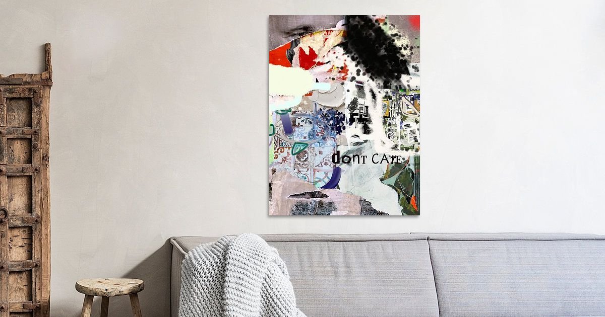 Kan me niet schelen.png van Pelin Atilla op canvas, behang en meer
