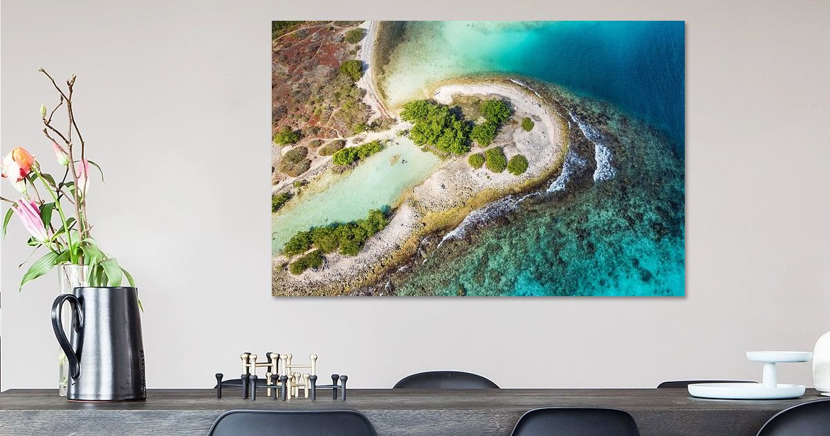 Lagoon with mangrove at Jan Thiel - Drone recording by Keesnan Dogger ...