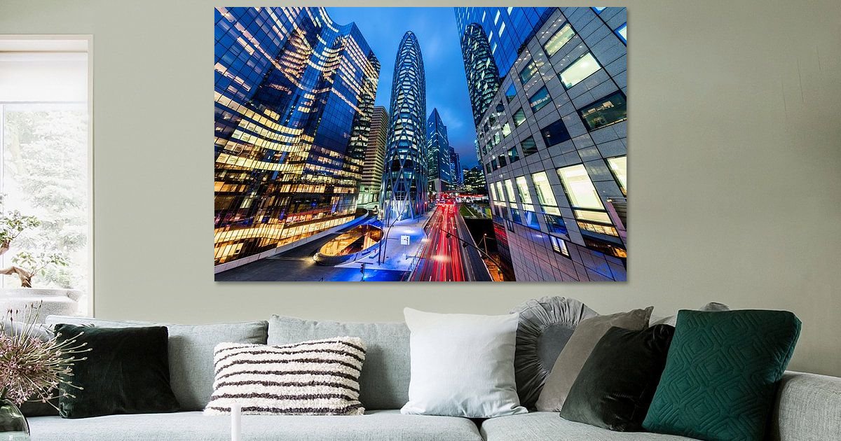 Parijs La Defense van davis davis op canvas, behang en meer