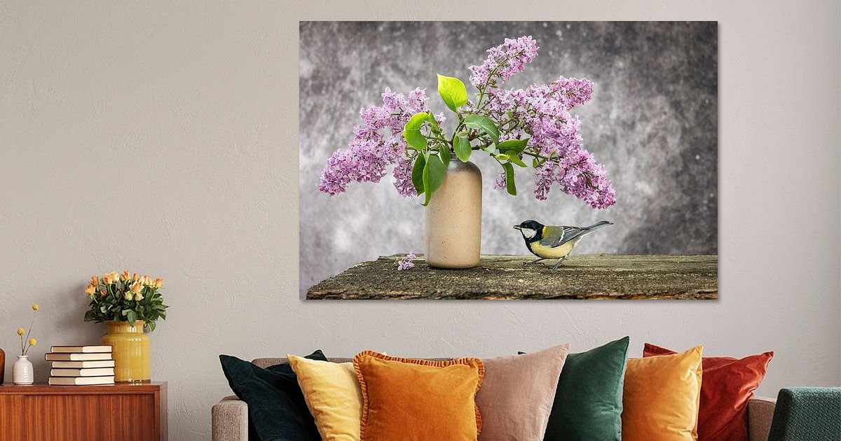Vogel - Koolmees op een sering van Jürgen Schmittdiel Photography op ...