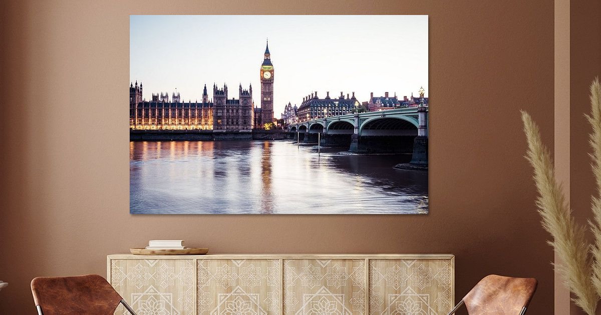 Londen van davis davis op canvas, behang en meer