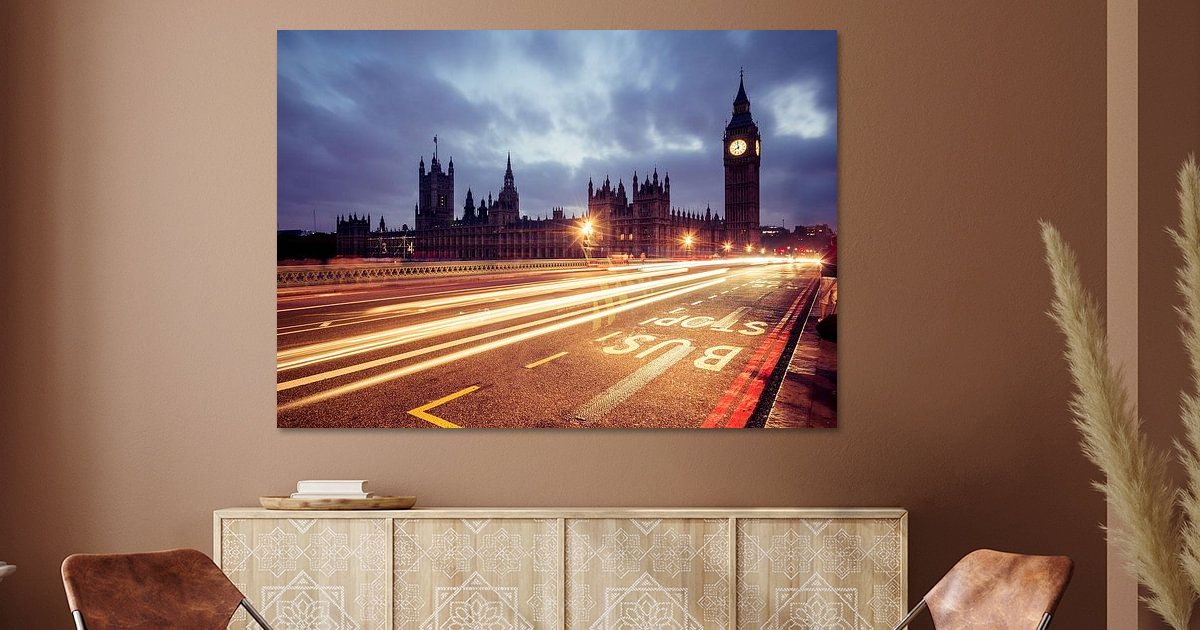 Londen van davis davis op canvas, behang en meer