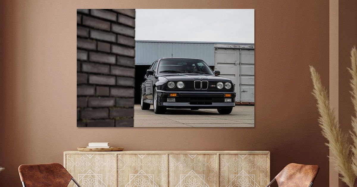 BMW E30 M3 van Bas Fransen op canvas, behang en meer