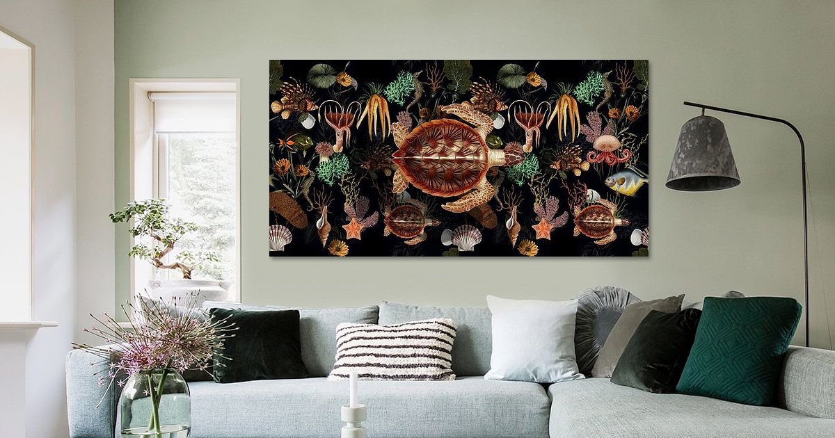 Deep Sea van Marja van den Hurk op canvas, behang en meer