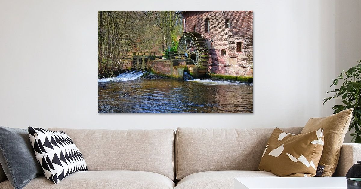 Brempter Mühle an der Schwalm in Brempt,Niederrhein von Peter Eckert ...