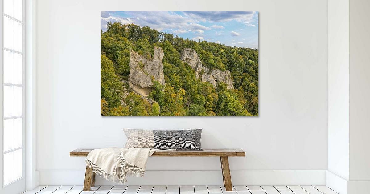 Burgruine Gebrochen Gutenstein im Naturpark Obere Donau von BlattArt ...