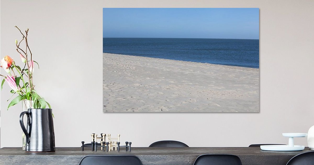 Op het westelijke strand van het eiland Sylt, Duitsland van Ralf Gosch ...