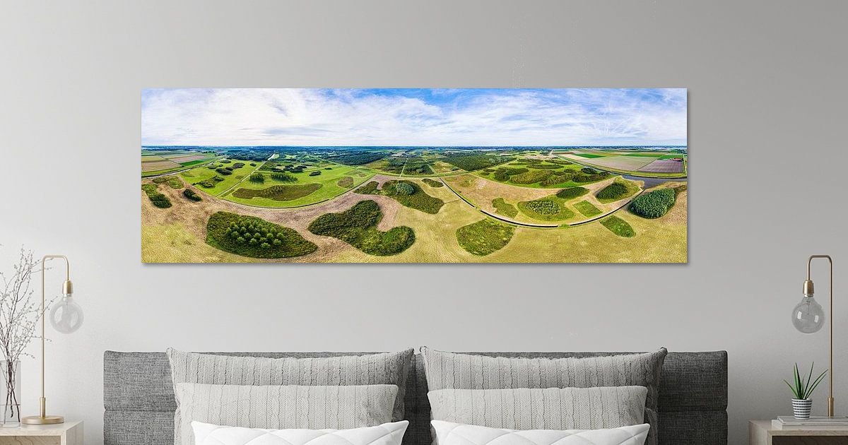 Bentwoud natuurgebied, in 360° vanuit de lucht van Paul Oostveen op ...