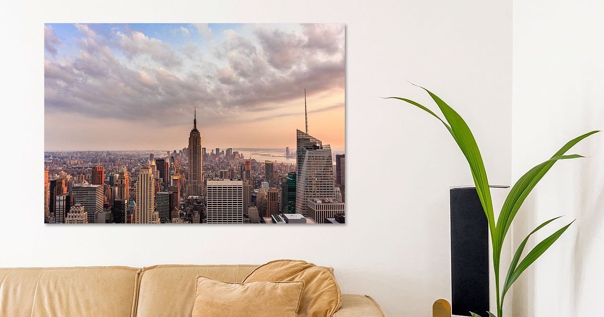 New York Sunset von Thomas Klinder auf ArtFrame, Leinwand, Poster und ...