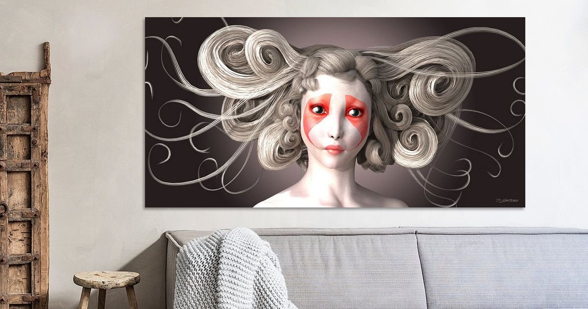 Japans fotomodel van Britta Glodde op canvas, behang en meer