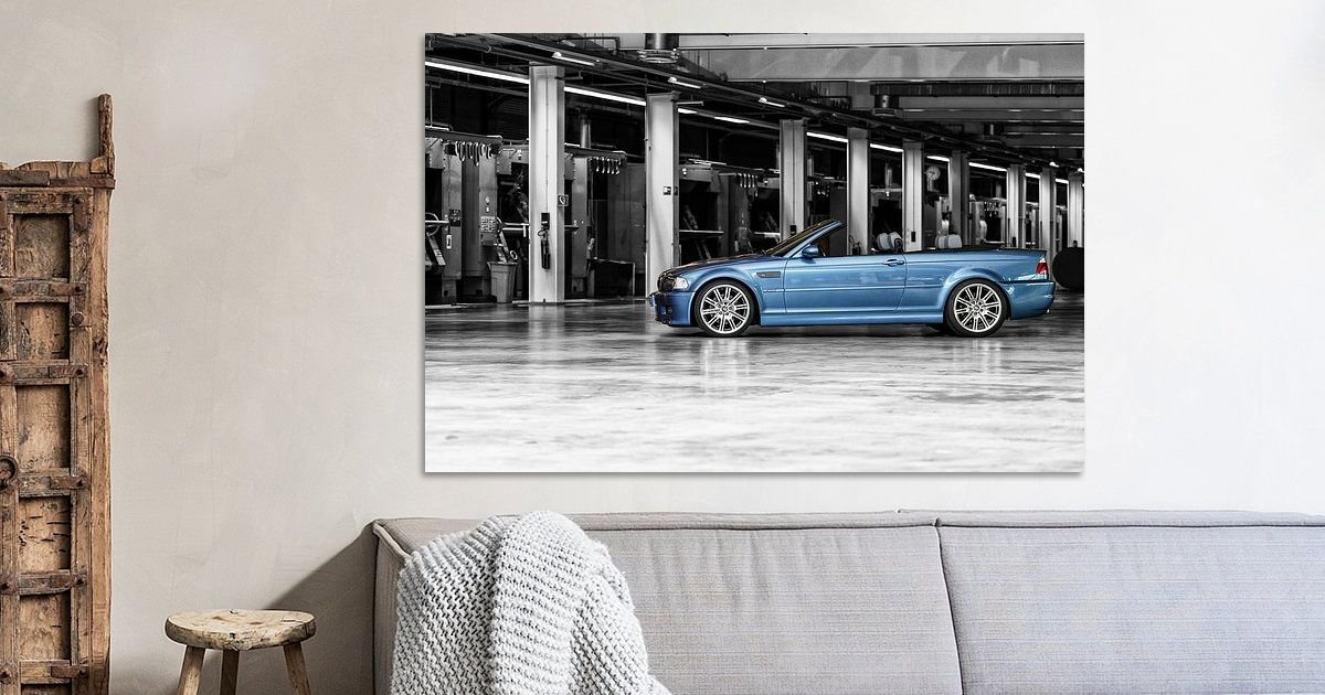 BMW M3 van Menno Schaefer op canvas, behang en meer
