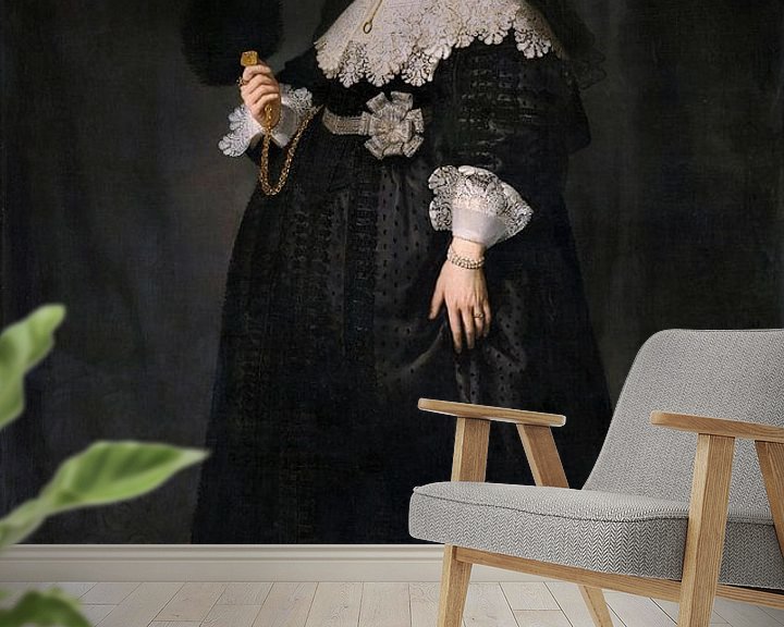 Oopjen Coppit van Rembrandt van Rijn op canvas, behang, poster en meer