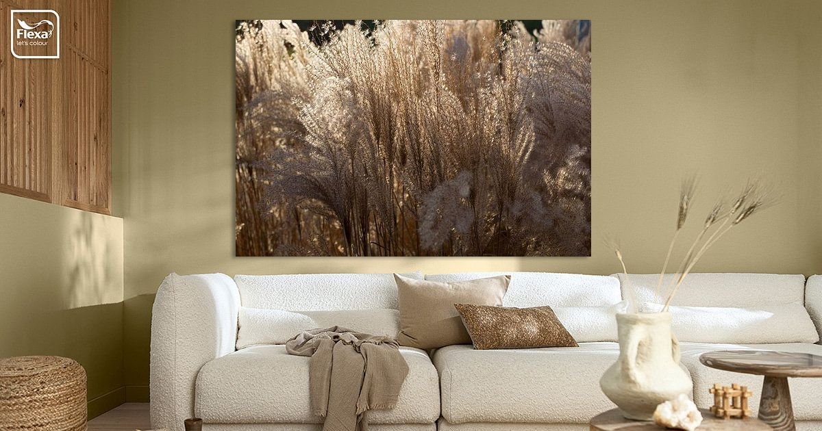 Wuivend riet. van Hennnie Keeris op canvas, behang en meer