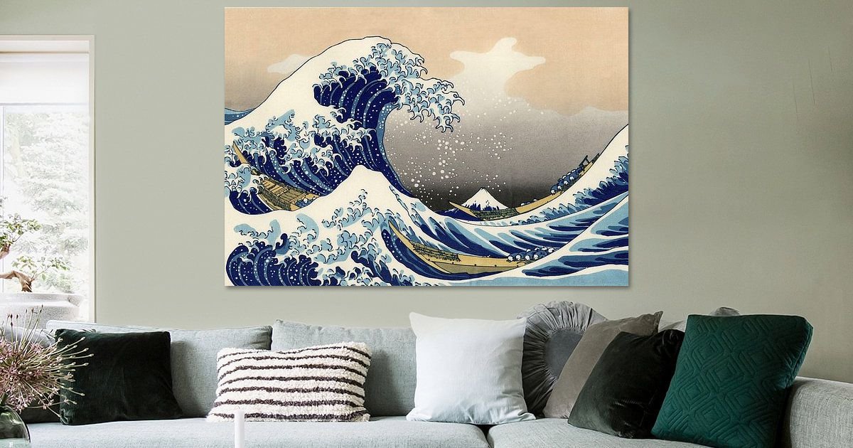 Die große Welle vor Kanagawa, Fuji, Japan von Roger VDB auf ArtFrame ...