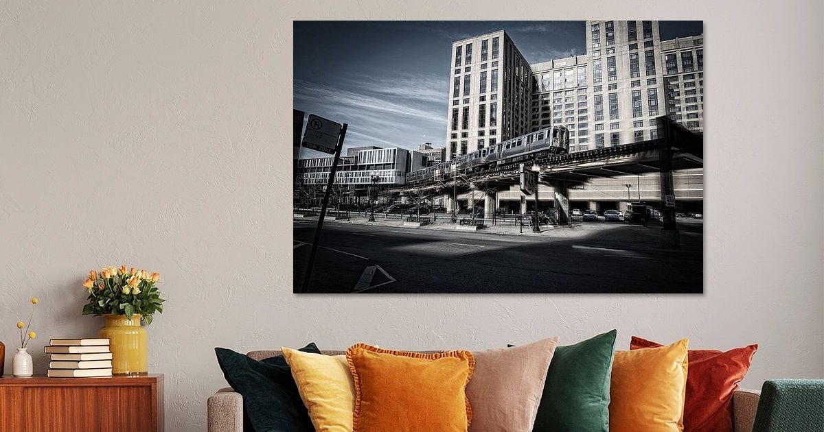 Chicago Subway van VanEis Fotografie op canvas, behang en meer