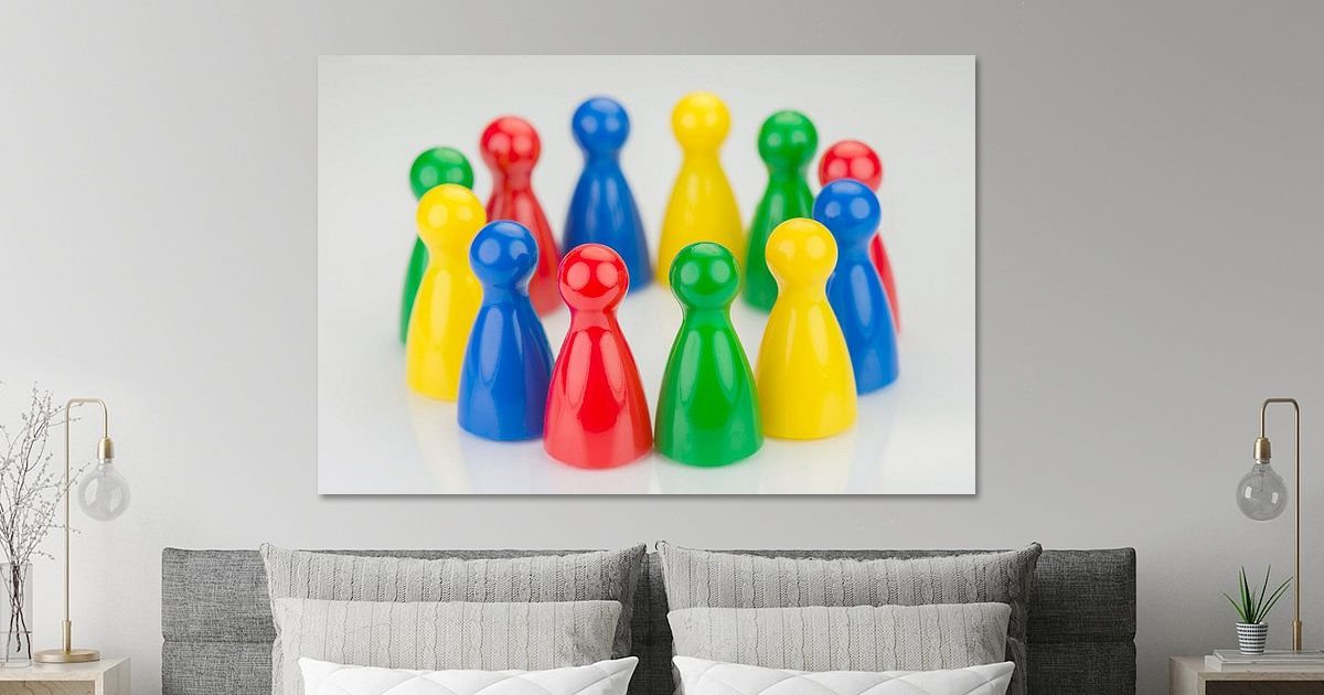 Mooie lint kunst op canvas, behang en meer