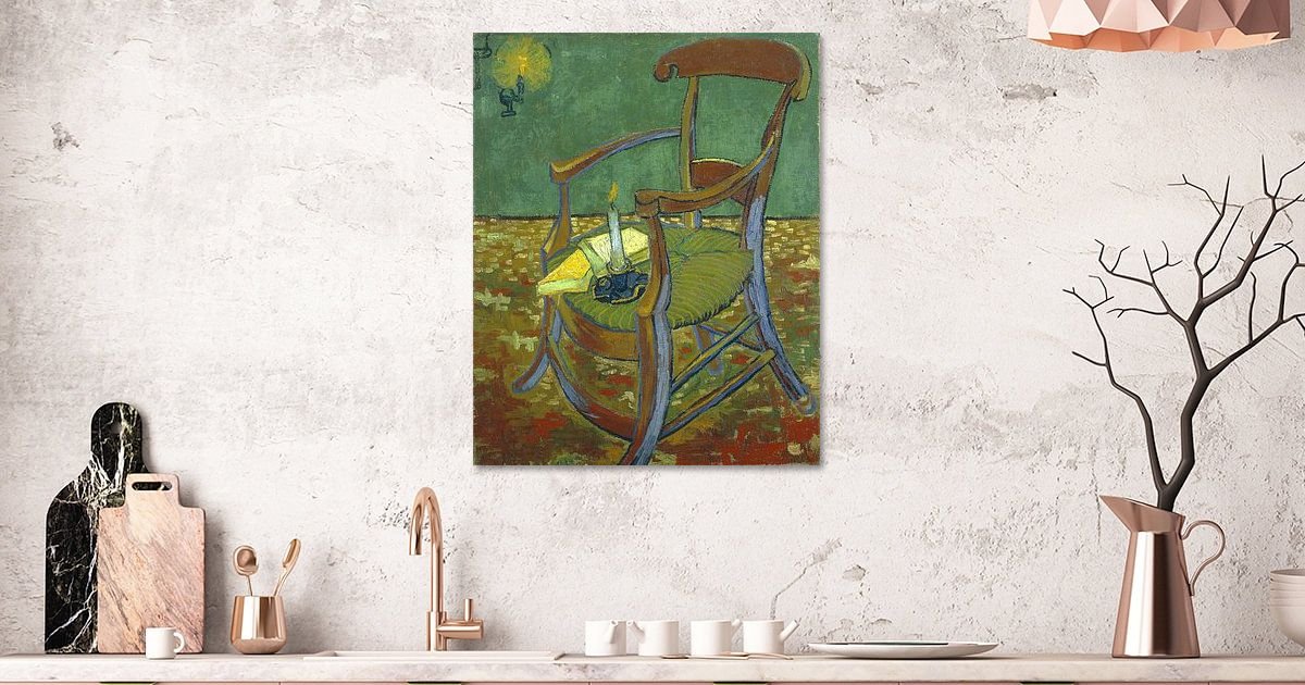 Vincent van Gogh. De stoel van Gauguin (gezien bij vtwonen) op canvas ...