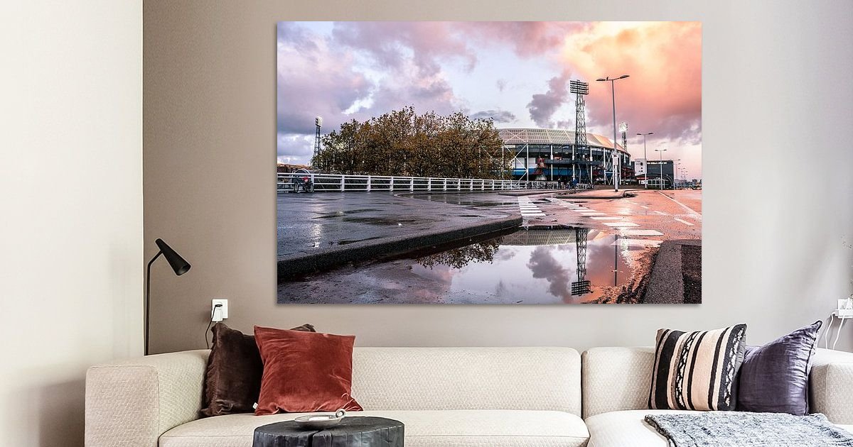stadion van Feijenoord / De Kuip van Prachtig Rotterdam op canvas ...
