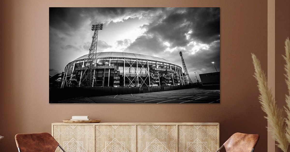stadion van Feijenoord - De Kuip van Prachtig Rotterdam op canvas ...