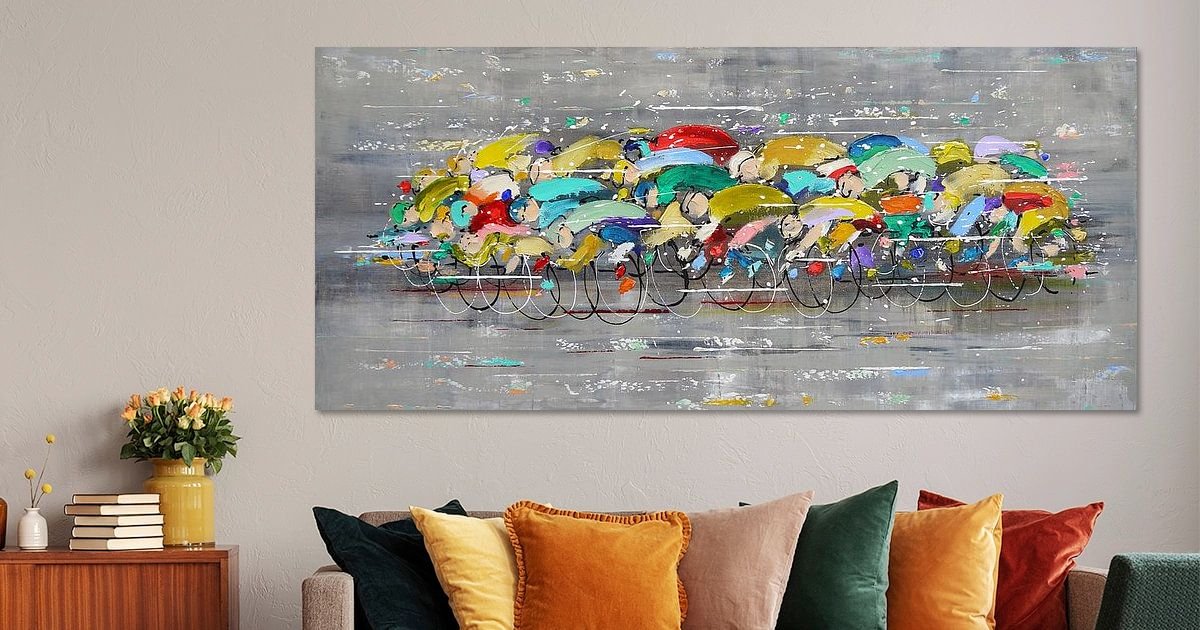 Peloton by Atelier Paint-Ing on canvas, poster, wallpaper and more