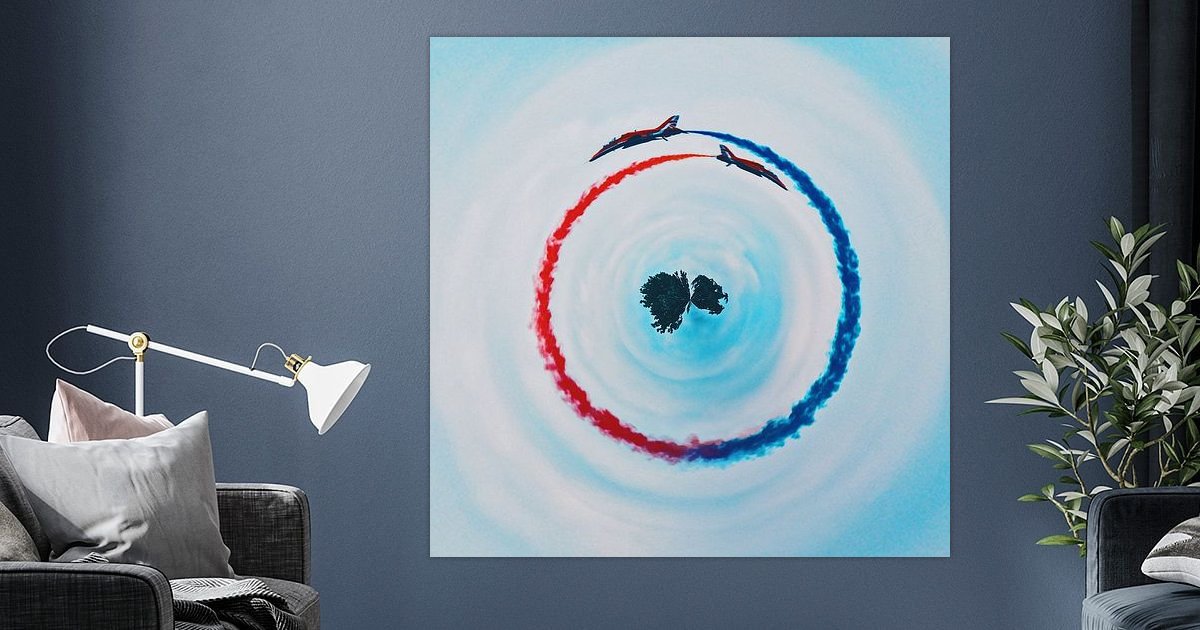 Rondje Red Arrows van Joran Maaswinkel op canvas, behang en meer