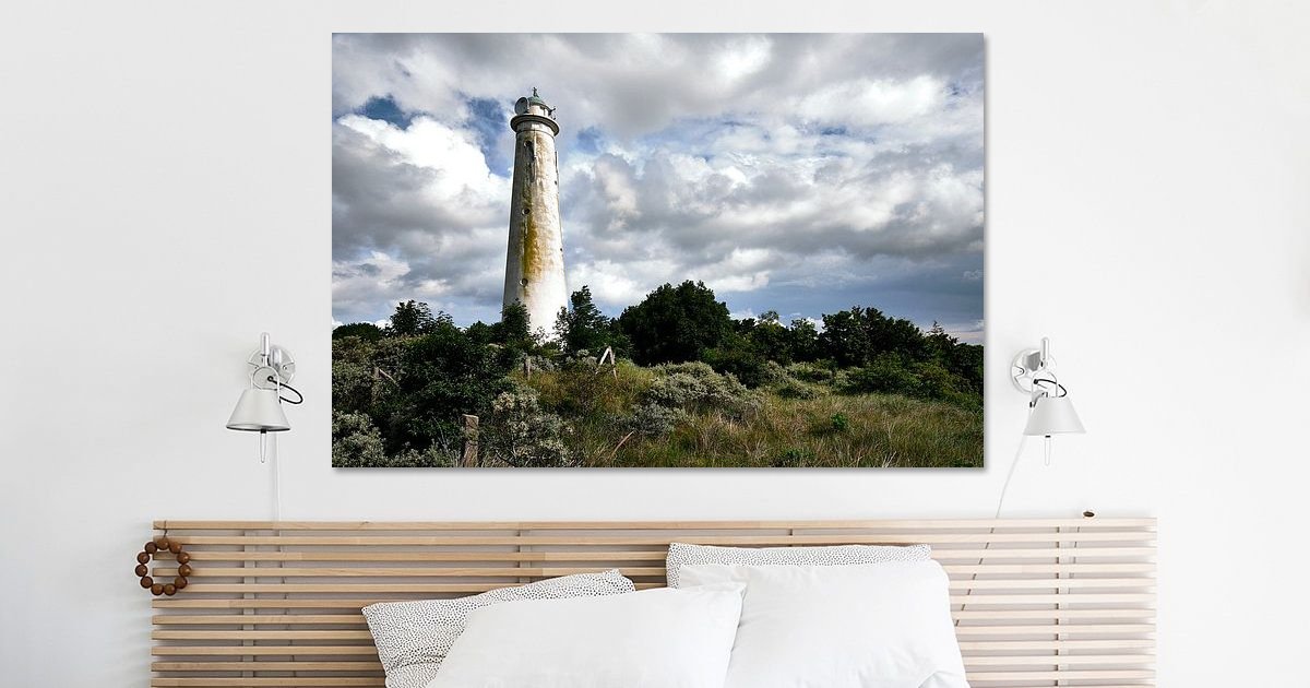 Zuidertoren Schiermonnikoog van Edwin van Wijk op canvas, behang en meer