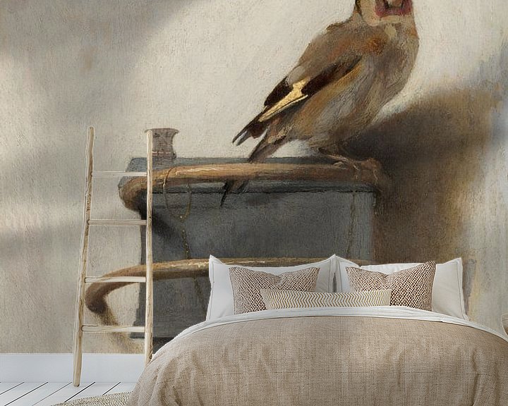 Der Distelfink von Carel Fabritius ArtFrame, Leinwand, Poster und mehr ...