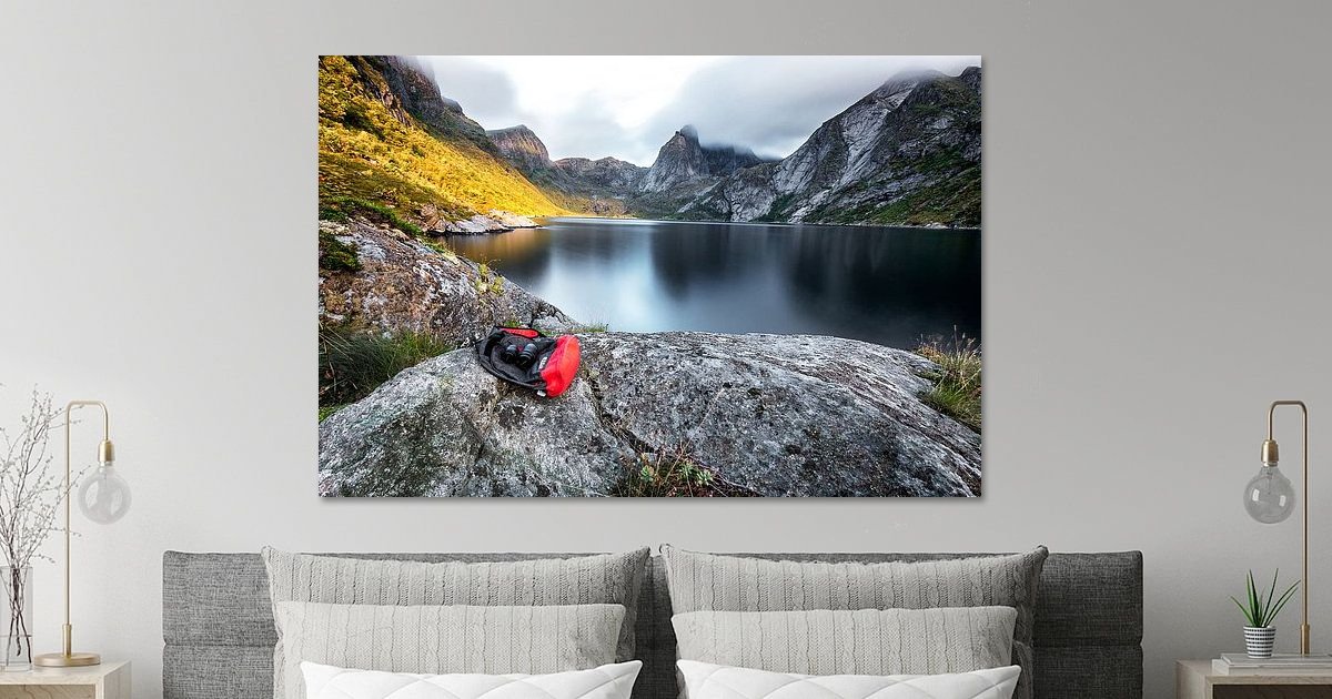 Steeds veranderend landschap! van Madan Raj Rajagopal op canvas, behang ...