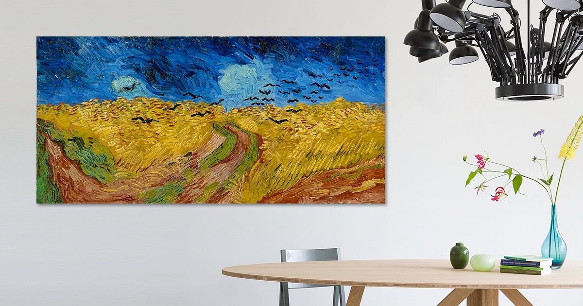 Korenveld met kraaien - Vincent van Gogh op canvas, behang, poster en meer