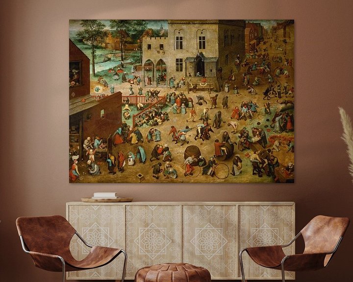 Children's games, Pieter Bruegel the Elder on canvas, poster, wallpaper ...