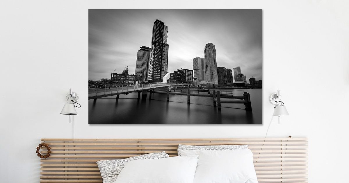 Rotterdam overdag van Albert Mendelewski op canvas, behang en meer