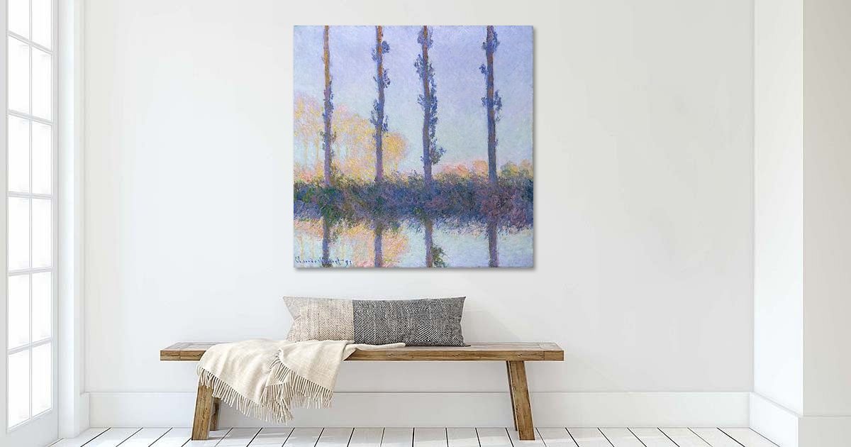 The Four Trees, Claude Monet on canvas, poster, wallpaper and more