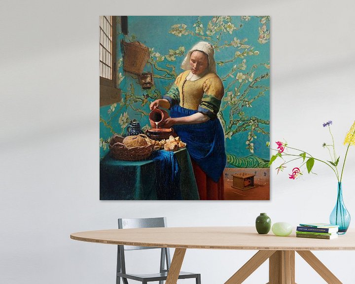 das Milchmädche - Johannes Vermeer - Blühende Mandelbaumzweige ...
